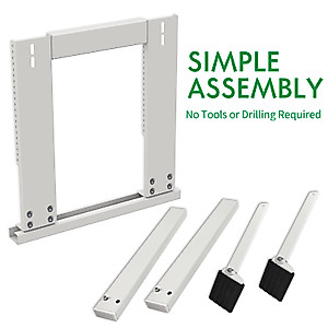 Window Air Conditioner Support Bracket, Window AC Support Bracket No Drilling Required – Easy to Install Universal Window AC Mount,(up to 200 lbs)