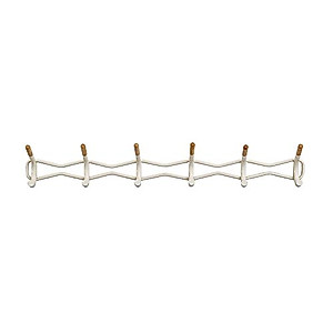 Safco Products 4257CRM Family Coat Wall Rack, 6 Hook, Cream