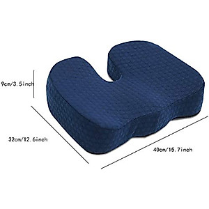 Odekai Comfort Seat Cushion Pillow for Office Chair - Butt, Tailbone, Back, Coccyx, Sciatica Memory Foam Cushions - Tailbone Cushion for Office Chair Car Seat