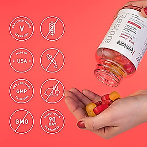 iRestore Hair Gummy Vitamins, Vegan Biotin Gummies for Hair Skin and Nails Gummies, Hair Gummies, Biotin Gummies for Hair Growth Biotin Vitamins Hair Vitamins Gummies for Women & Men, Biotin 5000mcg