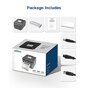 Label Printer, POLONO PL420 4x6 Thermal Printer, High-Speed Shipping Label Printer, Commercial Direct Thermal Printer for Windows & MAC System, Compatible with Amazon, UPS, Ebay, FedEx, Shopify, etc