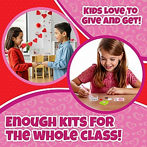 Kids Valentine's Day Cards - Pet Buddies Diamond Painting Kits (24ct)- Each Valentines Card Includes Pet Animal Gem Craft Activity & Sticker- Make Classroom School Exchange Gifts Fun for Boys & Girls