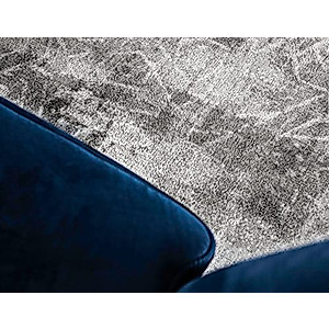 Unique Loom Sofia Collection Area Rug - Rainier (9' x 12' 2", Dark Gray/ Gray)