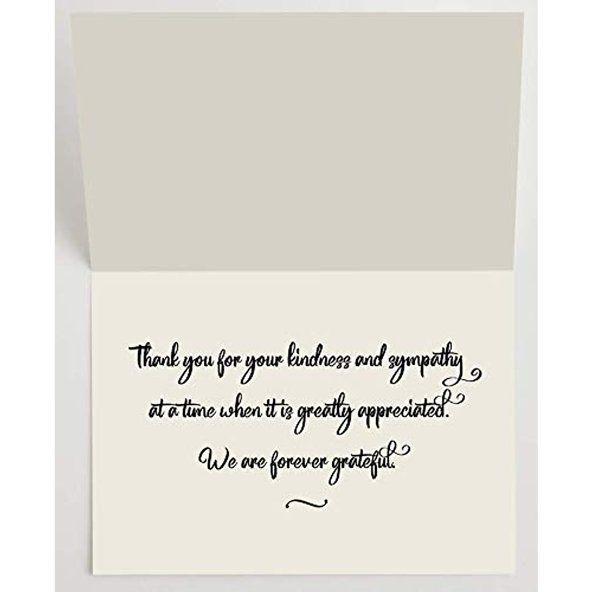 Funeral Thank You Cards - Sympathy Bereavement Thank You Cards With Envelopes - Message Inside (25, Fall Flowers)
