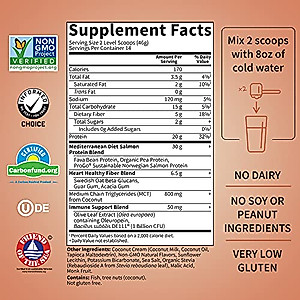 Garden of Life Norwegian Salmon & Vanilla Plant Based Protein with Pea & Fava Plus Immune Support with Probiotics for Digestion & Immunity – Dr Formulated MD – Non GMO, Carbon Neutral, 14 Servings