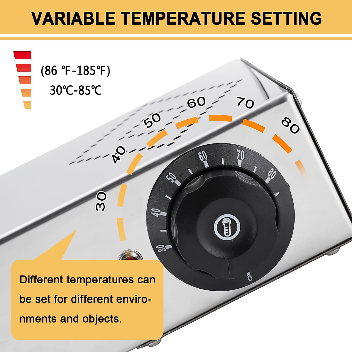 YMJOINMX Food Heat Lamp with Cord & Plug Ceiling Heat Lamp Food Service for Restaurant Heating Lamp for Food Warming Buffet Food Heat Lamp Warmer Lamp