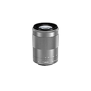 Canon EF-M 55-200mm f/4.5-6.3 Image Stabilization STM Zoom Lens (Silver) (Renewed)
