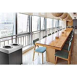 Alpine Double Recycling Center - Plastic/Cardboard Recycle Trash Bin - Two 28 Gallon Bins - Ideal for Offices, Restaurants, Hospitals, Schools, Cafeterias - 56 Gallons Total Capacity (2 Bins)