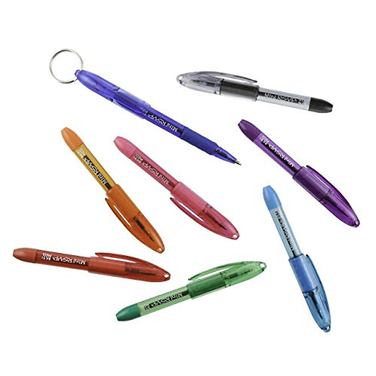 Pentel Mini Ballpoint Pen, Medium, Rubber Grip, Nonrefillable, Assorted (PENBK91MNBP8M) Category: Ballpoint Stick Pens