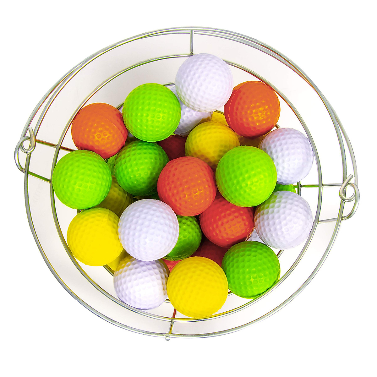 Jef World of Golf Foam Practice Balls (42 Multi-Colored Balls)
