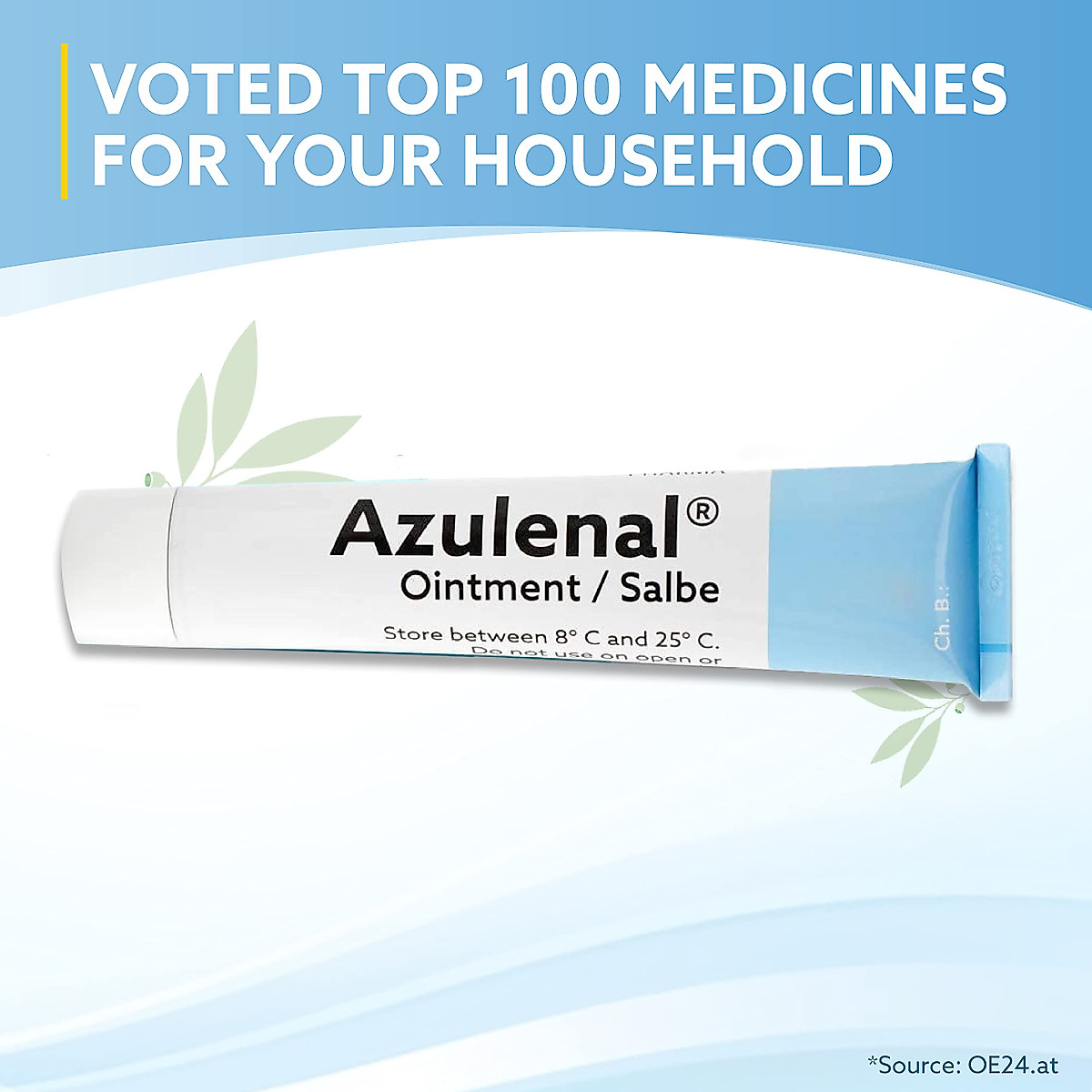 Azulenal Ointment with Guaiazulene | Wound and Healing Ointment for Diaper Rashes, Itches, Cuts, Burns, & Sore Nipples | Suitable for Use for Babies and Nursing Mothers | Made in Europe