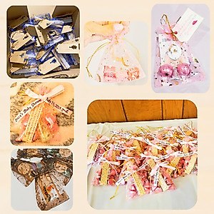 QIANHAILIZZ 100 Pack 3.5 x 4.7 Inch Moon Star Organza Jewelry Gift Pouch Candy Pouch Drawstring Wedding Favor Bags MS9 (pink)