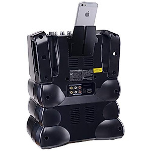 Karaoke USA GF842 DVD/CDG/MP3G Karaoke Machine with 7" TFT Color Screen, Record, Bluetooth and LED Sync Lights