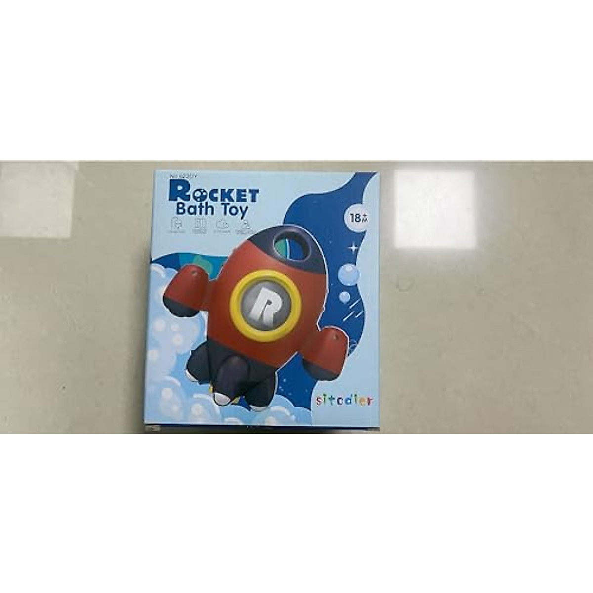 Sitodier Bath Toys | Bath Toys for Toddlers 1-3 Years Old | Space Spray Water with Rotatable Fountain Shower Bathtub Toys | Baby Shower Bath Toys for Toddlers Boys Girls 1 2 3 4 Years