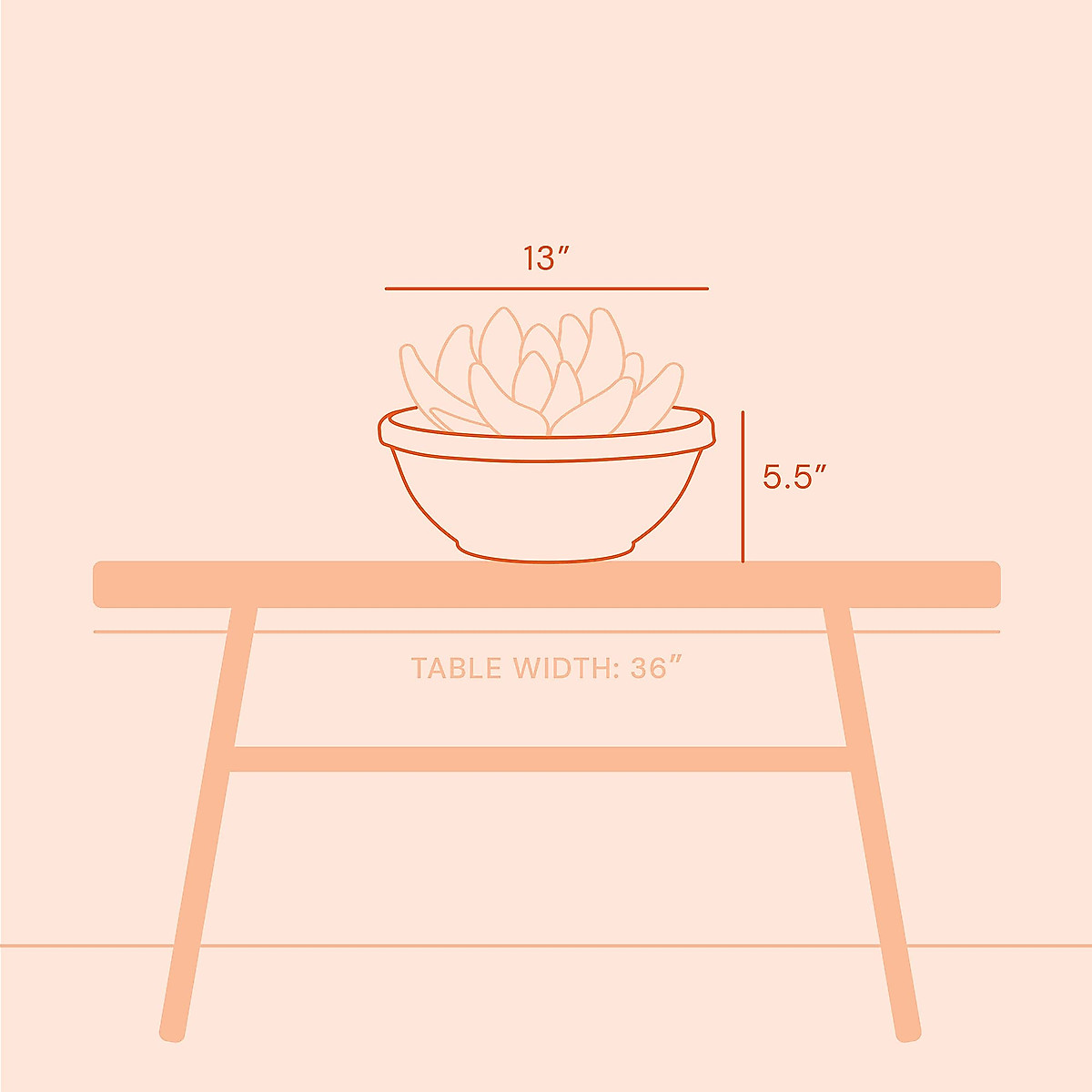 Bloem Terra Plant Bowl Planter 14" - Black