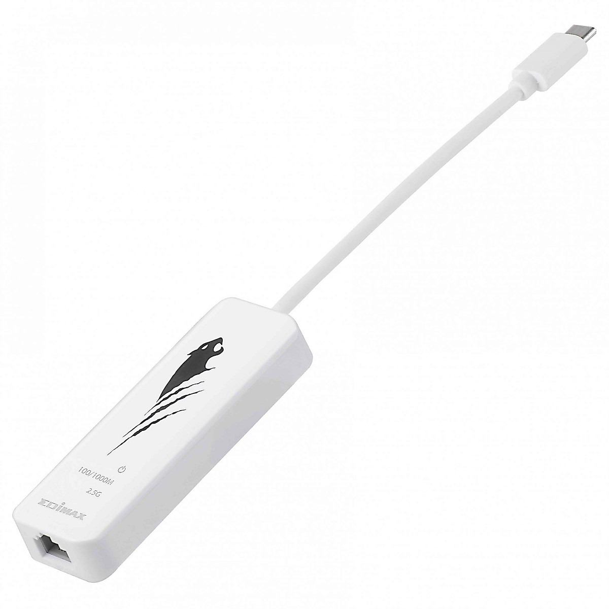 Edimax USB-C 2.5Gbps Ethernet LAN Adapter, USB 3.1 Type-C to RJ45 Gigabit Network LAN Converter, 2.5Gbps/1Gbps/100Mbps, Plug and Play, Windows, MacBook Pro/Air, iPad Pro and More, EU-4307