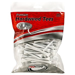 ProActive Sports 2 3/4-Inch Tees, White (100/Package)