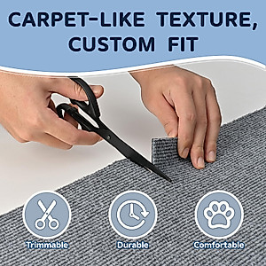 XUEPETT Cat Scratching Mat 78.7"x15.8", Self-Adhesive Cat Carpet Scratcher Replacement for Cat Tree Post Wall Shelves, Cat Scratch Furniture Protector for Couch, DIY Climbing Cat Scratcher