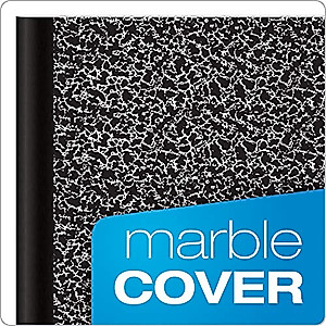 Oxford Composition Notebooks, Wide Ruled Paper, 9-3/4 x 7-1/2 Inches, 100 Sheets, Black, 6 Pack (63764)