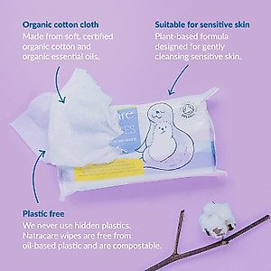 Natracare Organic Cotton Baby Wipes 50 ct (6-Pack)