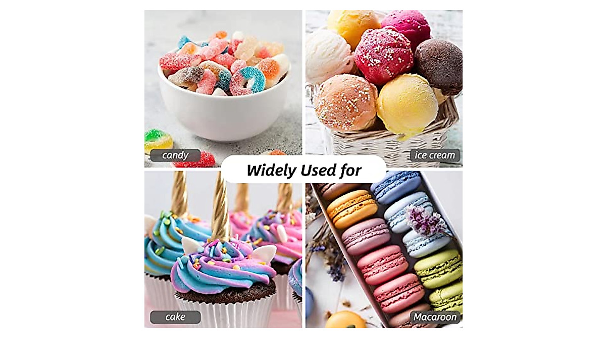 Vibrant Gel Food Coloring Set - 10 Neon Edible Colors for Baking