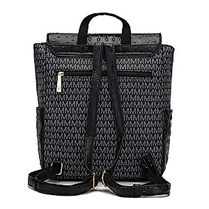 MKF Backpack Purse for Women & Girls – PU Leather Top Handle Bag Lady Fashion Travel Pocketbook – Roomy Daypack Beige