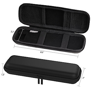 MoKo Pencil Holder Case for Apple Pencil 2nd/1st, PU Leather Case Fit for Apple Pen Accessories, Samsung, Huawei, USB Cable, Earphone Easy Carrying Case Bag,Black