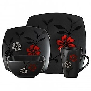 Gibson 16 pc. Evening Blossom Dinnerware Set