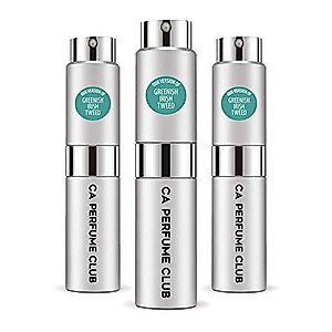 CA Perfume Impression of Greenish Irish Tweed For Men Replica Version Fragrance Dupes Concentrated Long Lasting Eau de Parfum Spray Refillable Atomizer Bottle 0.27 Fl Oz-X3