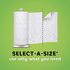 Bounty Select-A-Size Paper Towels, White, 4 Double Rolls = 8 Regular Rolls, 4Count (Pack Of 4)