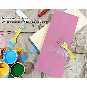 QsQueen Floating Shelves, Floating Shelves for Wall, Wall Shelves with Invisible Bracket, Bathroom Shelves, Bedroom Decor, Floating Shelf, Shelves for Wall Storage, Display Shelf, Set of 2