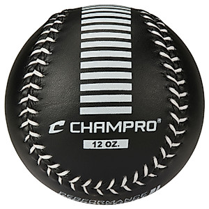 Champro Training Softball, Package (Black, 12-Inch/12-Ounce)