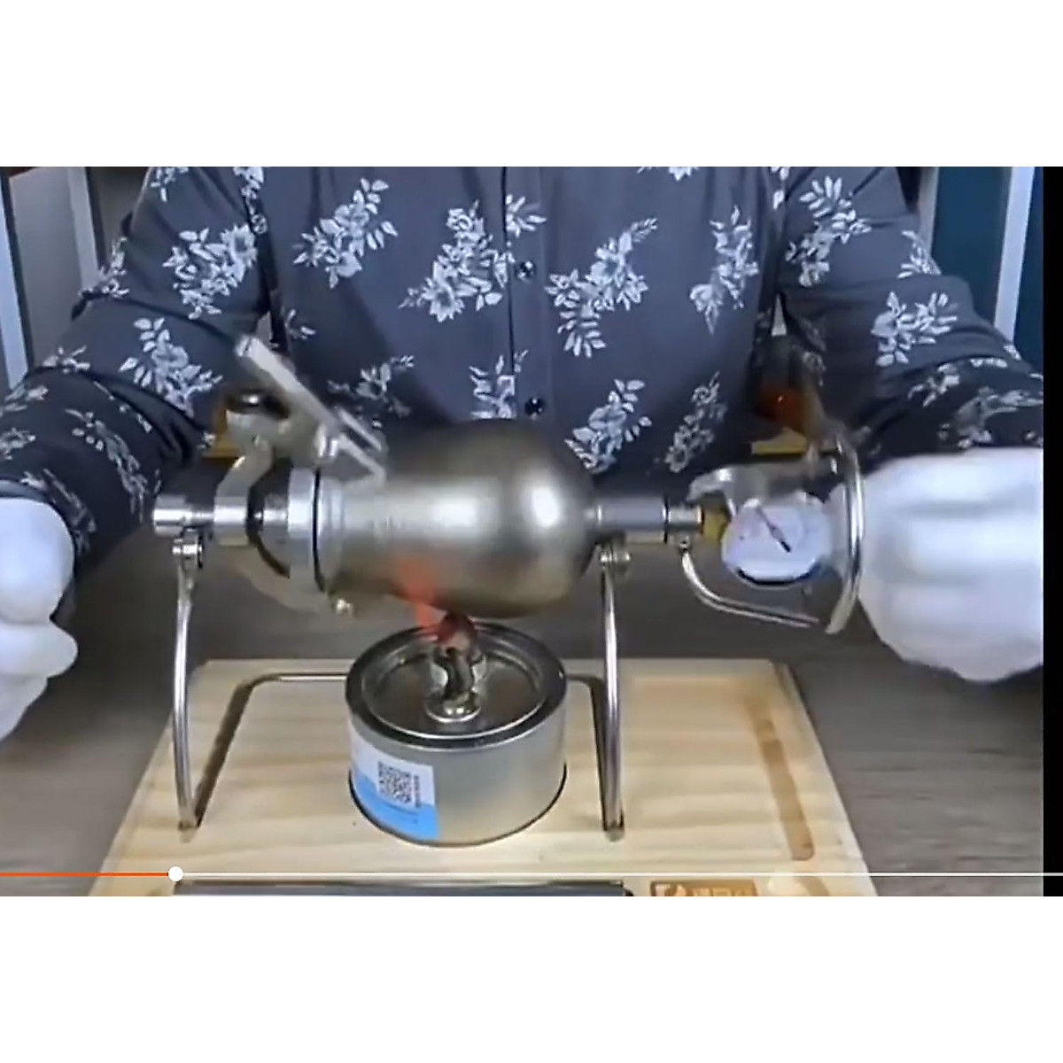 SchAan chinese popcorn maker high pressure popcorn makerTraditional Old-Fashioned Popcorn Machine, Mini Hand Popcorn Machine, Stainless Steel Popcorn Machine