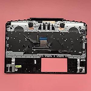 Replacement for HP Gaming Pavilion 15-DK 15-DK0126TX TPN-C141 Laptop Upper Case Palmrest Green Backlit Keyboard Assembly Part L57593-001 AP2K8000310