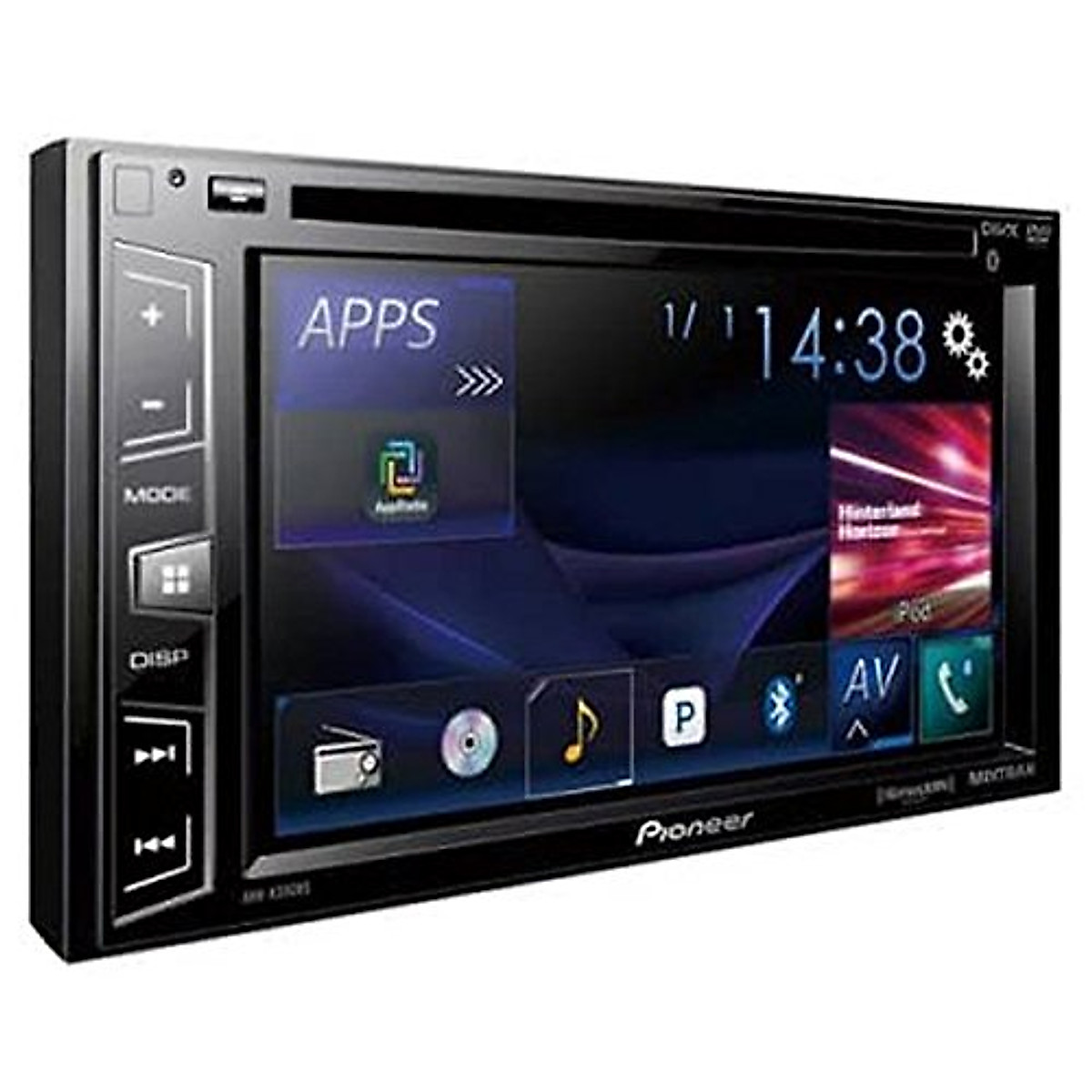 Pioneer AVH-X390BS Double Din Bluetooth in-Dash DVD/CD/Am/FM Car Stereo Receiver with 6.2 Inch Wvga Screen/Sirius Xm-Ready