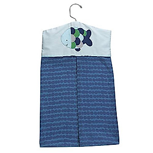 Lambs & Ivy Oceania 6-Piece Baby Crib Bedding Set - Blue Ocean, Nautical, Aquatic, Whale, Octopus Theme