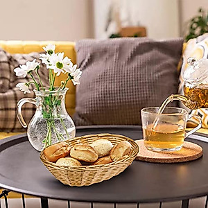 Yesland 12 Pack Plastic Oval Basket Small Gift Baskets, Food Storage Basket & Fruit Basket, 10 x 5.8 x 2.75 Inches Bread Basket Bin for Kitchen, Restaurant, Centerpiece Display, Christmas Gifts