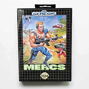Aditi Mercs Game Cartridge 16 bit MD Game Card With Retail Box For Sega Mega Drive For Genesis