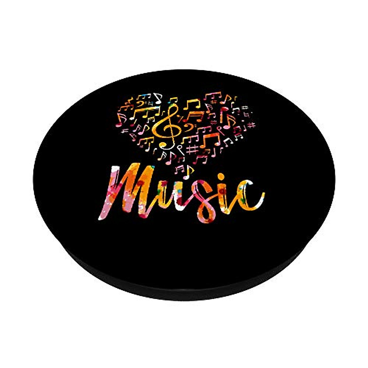 Musician Gift Musical Instrument Music Notes Treble Clef PopSockets Swappable PopGrip