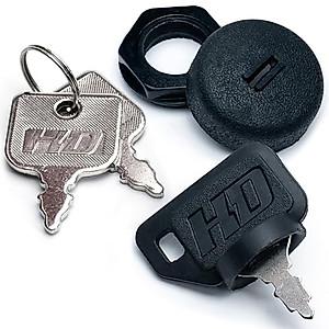 HD Switch Replaces ExMark Toro 1-513194 Starter Ignition Key Switch - Ultimate Dual Protection Upgrade - 3 Keys & Free Carabiner