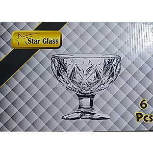 DIAMONT ICE CREAM BOLW Footed Dessert Bowls for Dessert, Sundae, Ice Cream, Salad, Cocktail, Condiment, Trifle