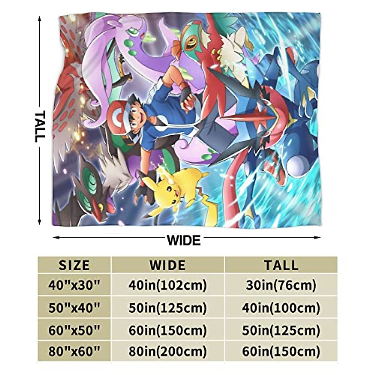 Anime Blanket Merch Ultra Soft Throw Blanket Warm Bed Blanket for Travelling Camping Living Room Sofa Bedroom Decor Gifts（40"x30" Style-1）