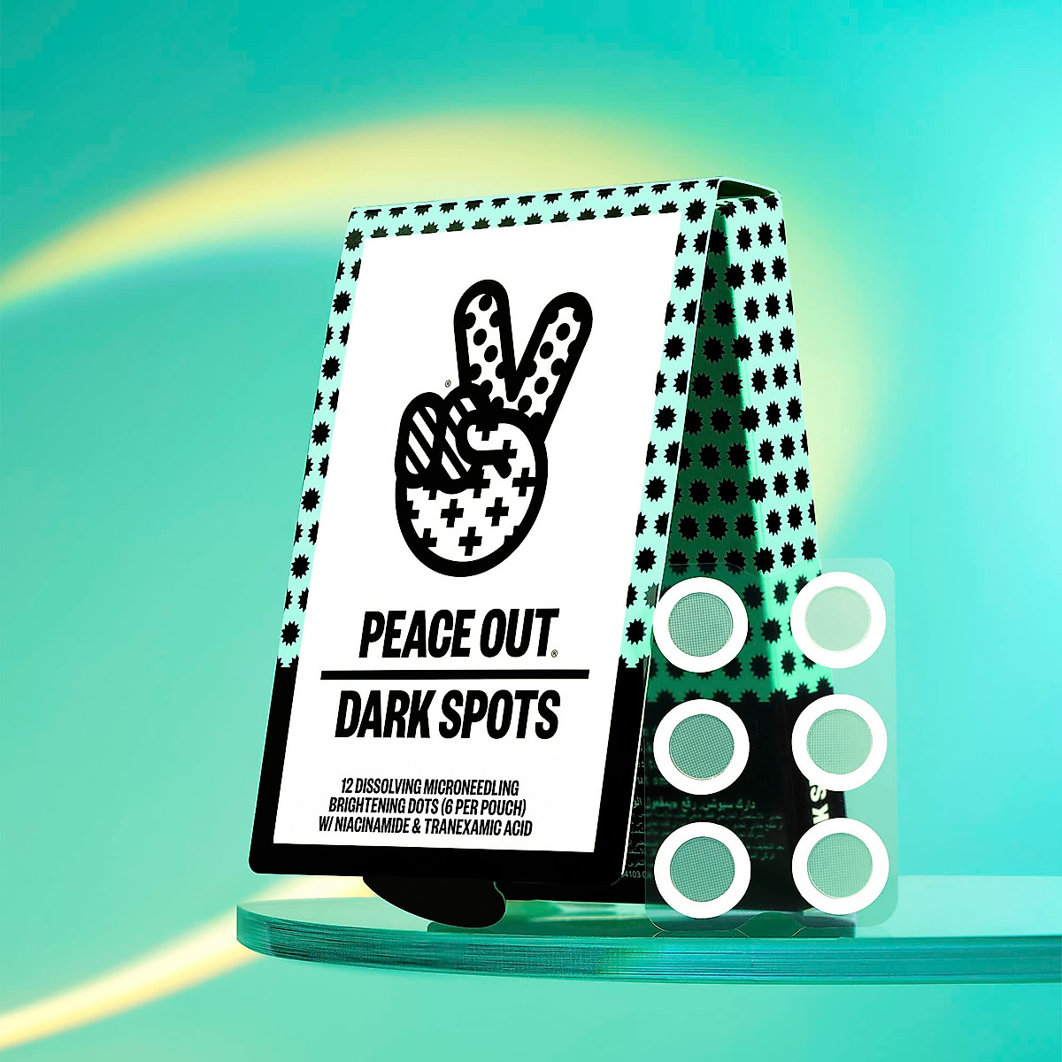 Peace Out Skincare Dark Spots. Dissolving Microstructure Dots to Reduce the Appearance of Dark Spots & Hyperpigmentation, Niacinamide Helps Reveal Clear, Even Skin (12 dots)