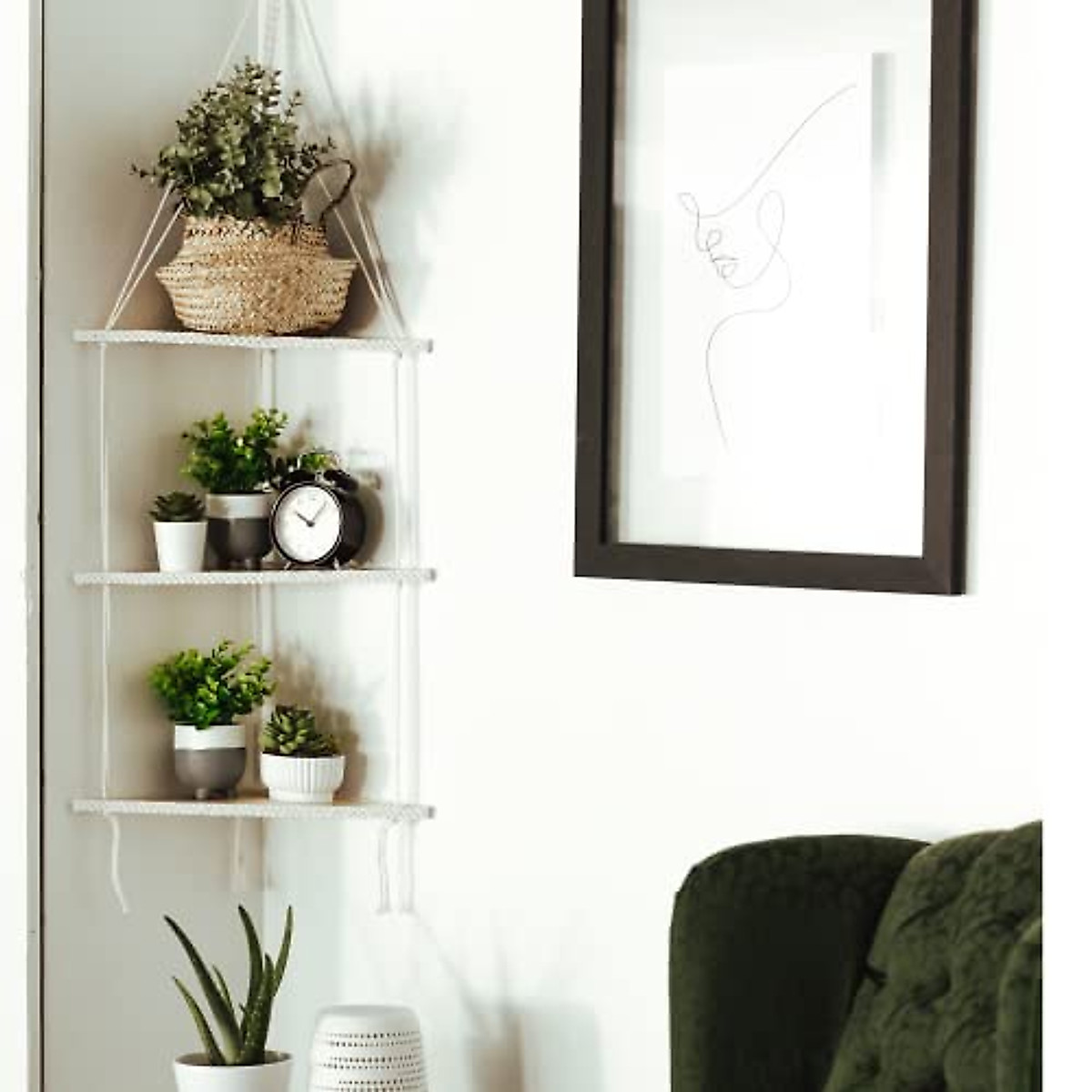 Tinkiture Designs Corner Hanging Shelf (Natural)