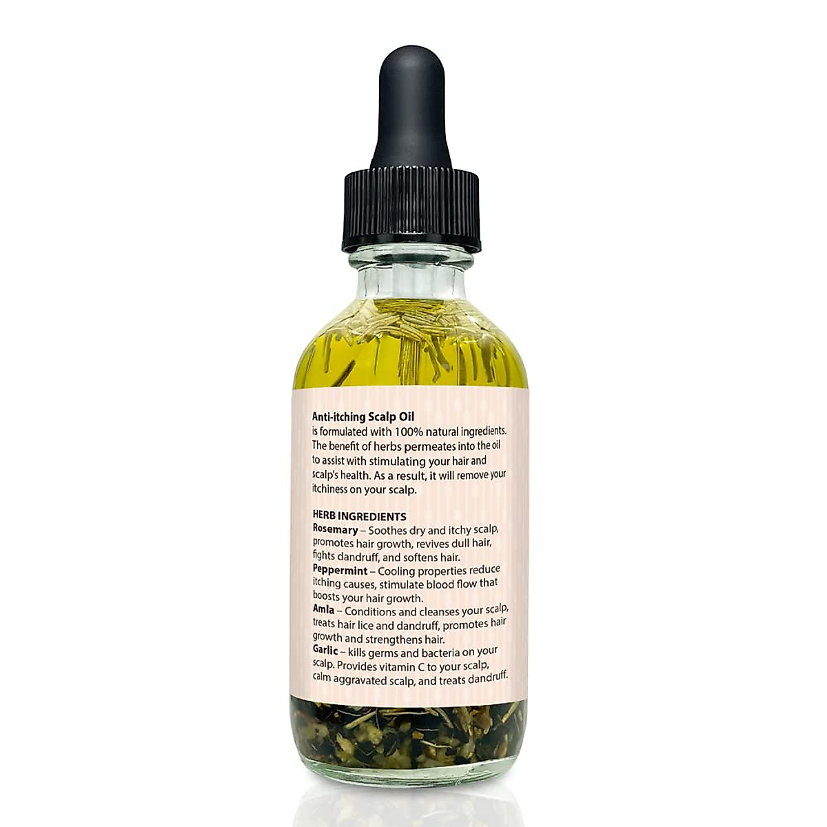 PERFECX Anti Itchy Scalp Oil [Herbal Infused, Ayurvedic] Rosemary, Peppermint, Amla, Garlic