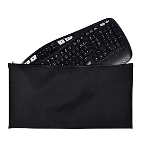 Keyboard Bag Case Sleeve Pouch for Universal Keyboard, Logitech/Razer/Das/Havit/Apple Magic Keyboard Protector, Wireless/Wire Computer/Gaming PC Keyboard Dust Cover-Black