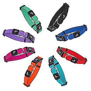 Kruz PET KZA102-18S Mesh Dog Collar for Small, Medium, Large Dogs, Adjustable Neck Collar, Soft, Lightweight, Breathable, Comfort Fit - Raspberry Pink - Small