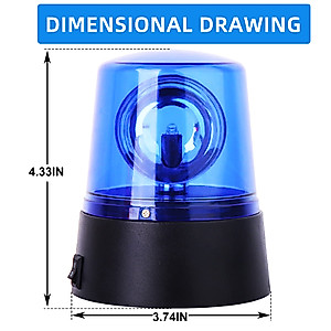 ERGAOBOY 1 Set Red & Blue 360 Degree Rotating Decorative,Disco Bar Party Dancing LED Strobe Light