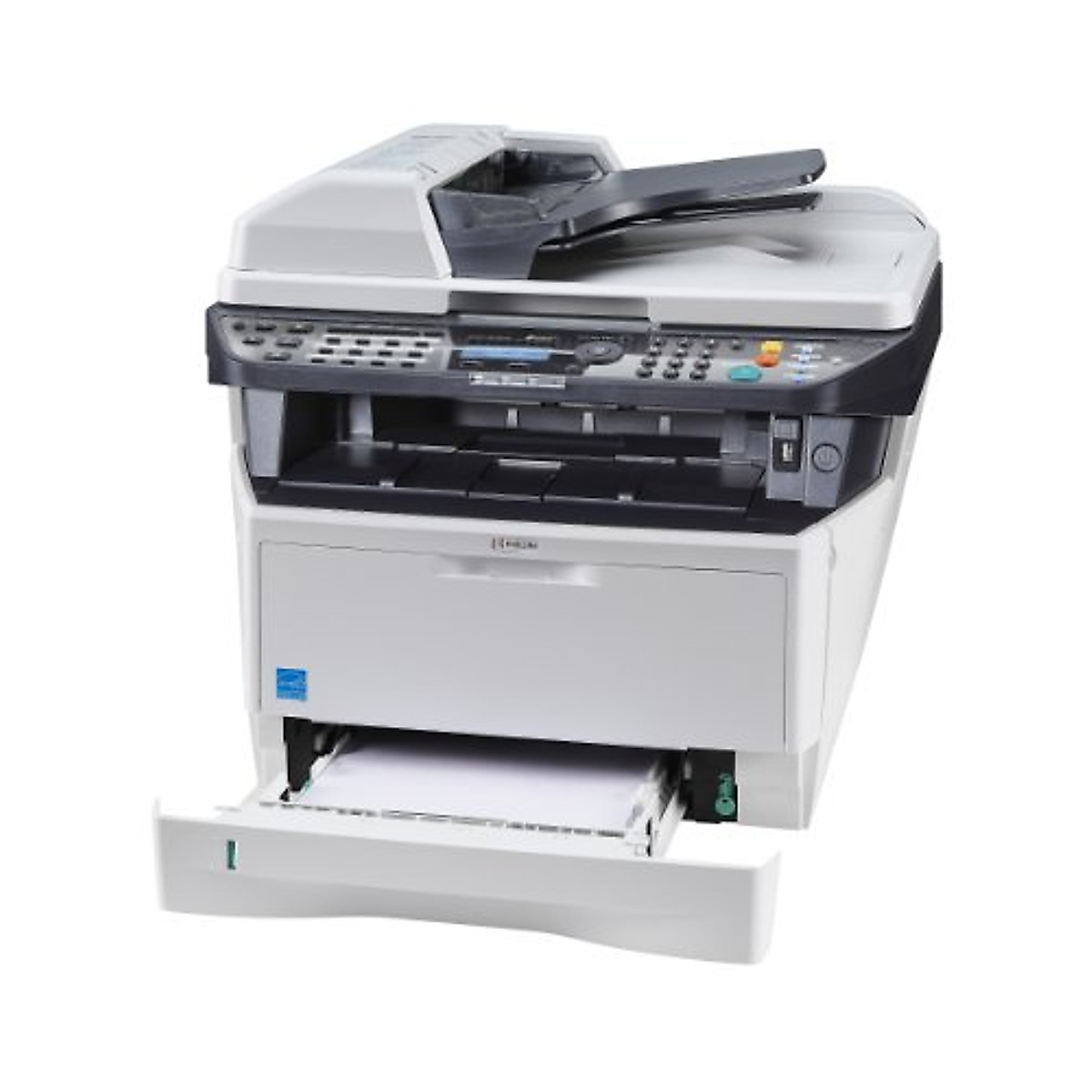 Kyocera 1102PN2US0 ECOSYS M2535dn Black and White Multifunctional Network Printer; Standard Print, Copy, Fax and Color Scan; Fast Output Speed of 37 Pages per Minute; Resolution 600 x 600 dpi