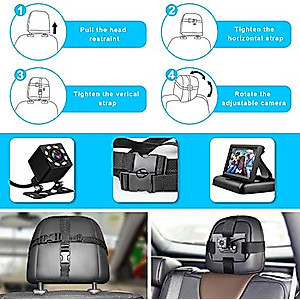 Shynerk Baby Car Mirror, 4.3'' HD Night Vision Function Car Mirror Display, Safety Car Seat Mirror Camera Monitored Mirror with Wide Crystal Clear View, Aimed at Baby, Easily Observe the Baby’s Move